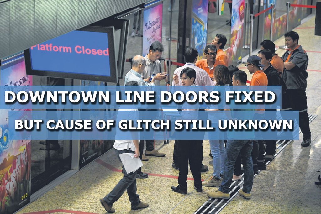 Downtown Line doors fixed but cause of glitch still unknown