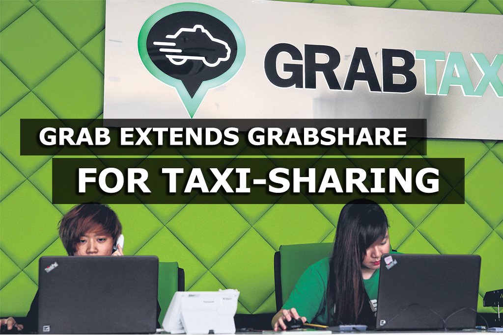 Shared taxi rides from 16th May as Grab extends GrabShare to cabs