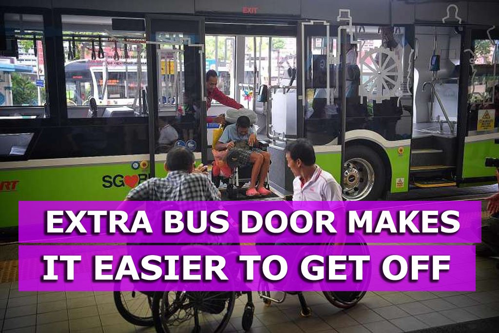 Extra bus door makes it easier to get off when crowded - Sgcarmart