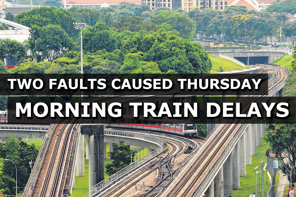 Two faults caused train delays during Thursday morning peak hour