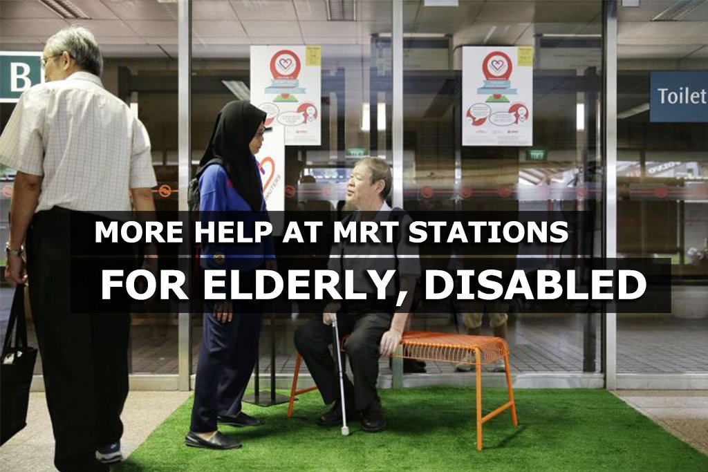 More help at MRT stations for elderly, people with disabilities