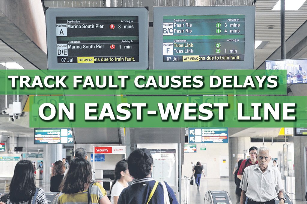Track fault delays trains on EW Line for four hours - Sgcarmart