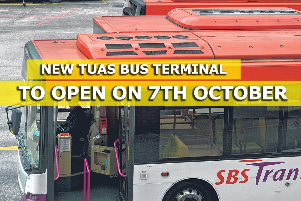 New bus terminal in Tuas to open on 7th October