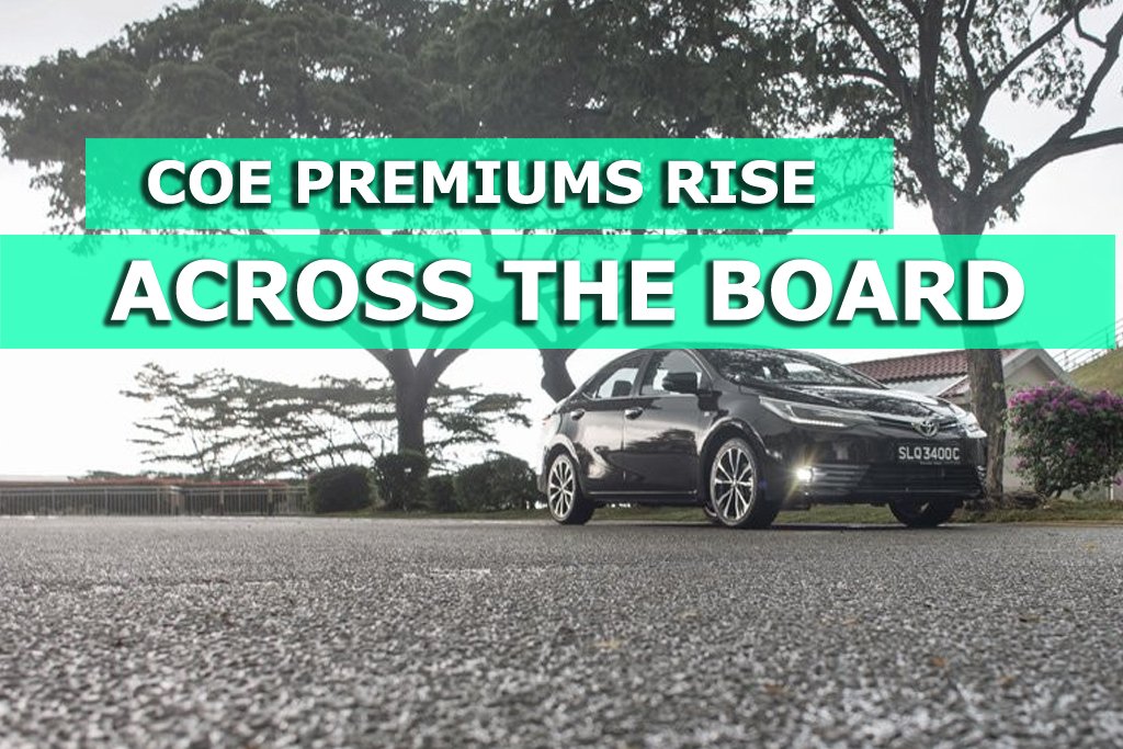 COE premiums rise across the board following record-low Cat A prices ...