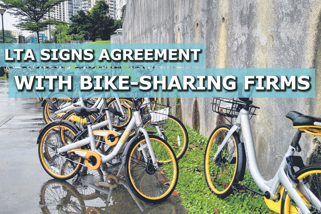 LTA signs responsible parking agreement with bike-sharing firms and ...