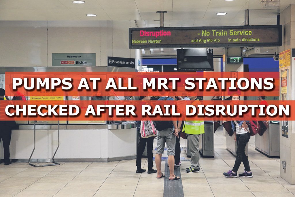 Pumps at all MRT tunnels checked after rail disruption - Sgcarmart