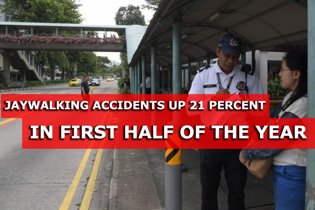 Jaywalking accidents up 21 percent in first half of the year
