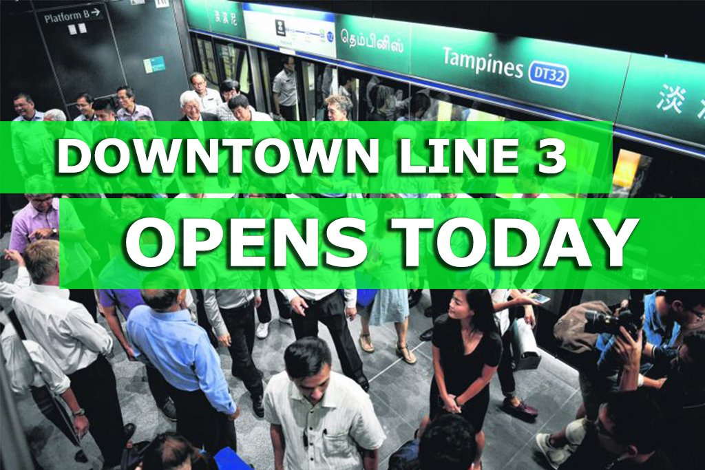 Downtown Line 3 officially opens, MRT fares being reviewed - Sgcarmart