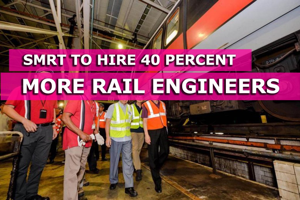 SMRT to hire 40 percent more rail engineers