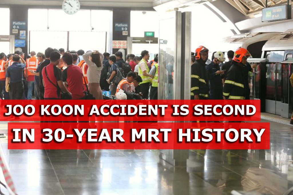 Joo Koon train accident is second incident in 30-year MRT history
