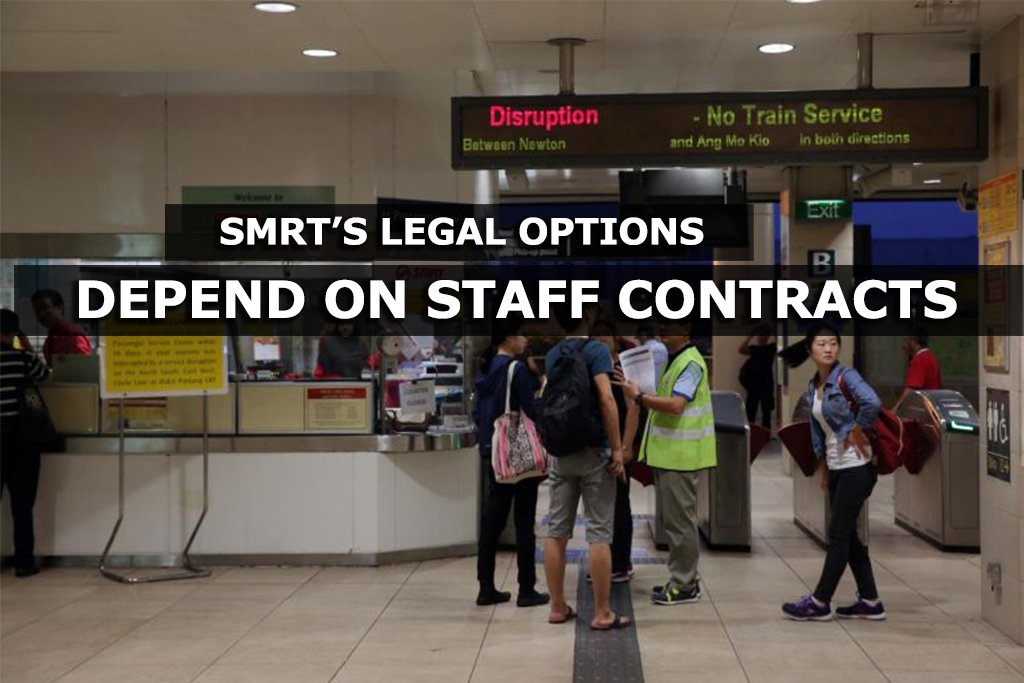 SMRT's legal options depend on staff contracts
