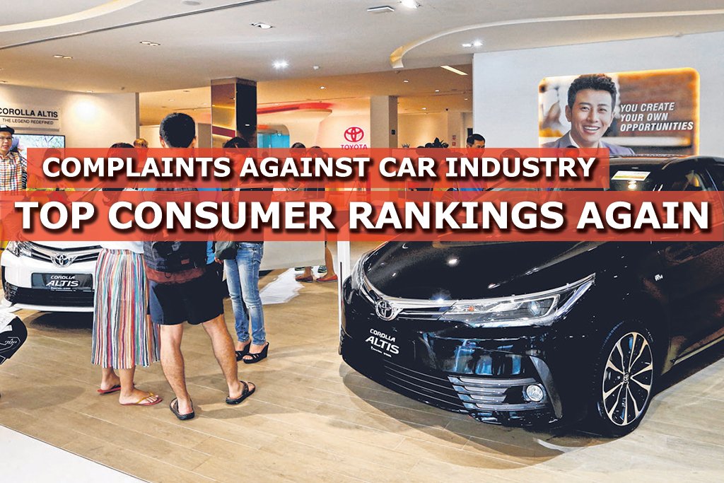 Complaints against car industry top consumer rankings again