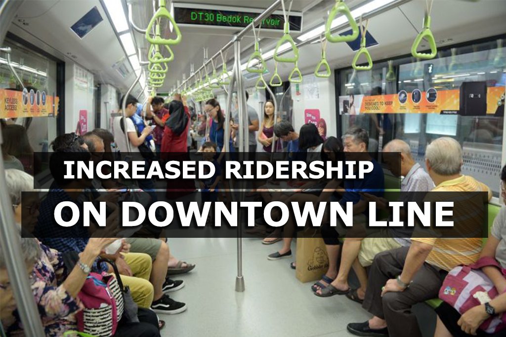 Ridership on Downtown Line increased by more than 50 percent - Sgcarmart