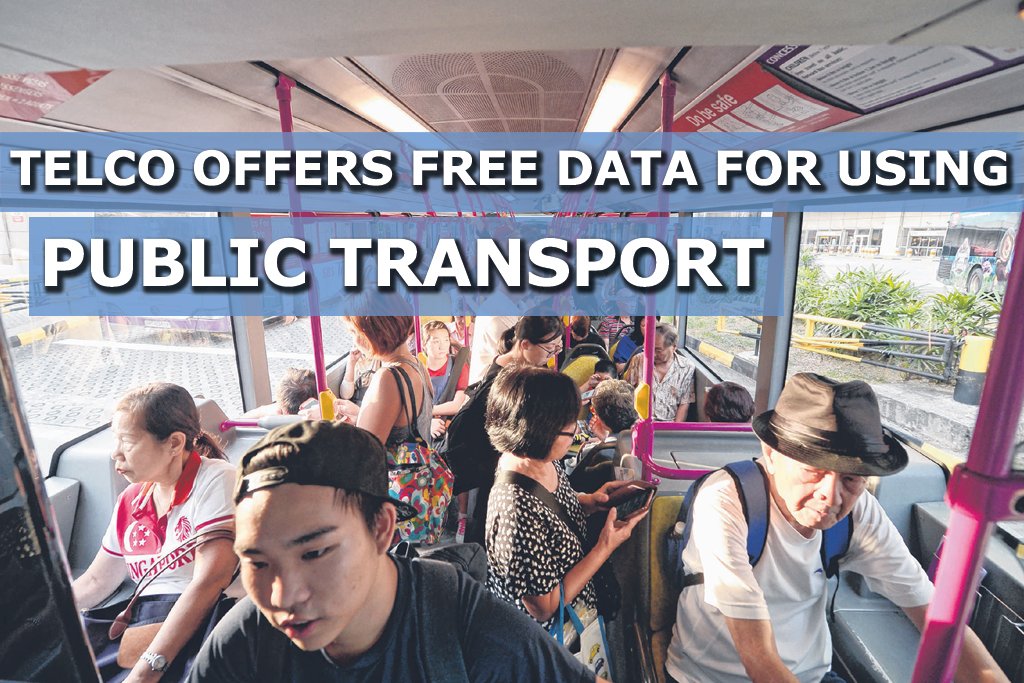 Telco offers customers free data for using public transport - Sgcarmart