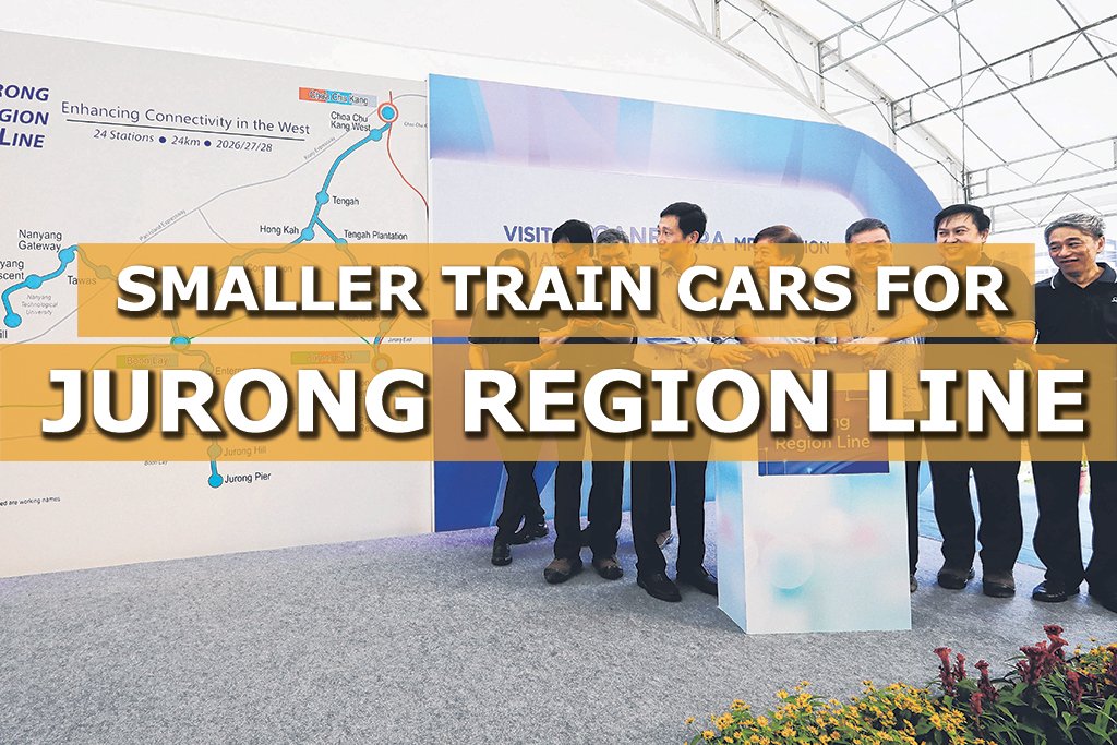 Smaller train cars for Jurong Region Line to navigate tight curves ...
