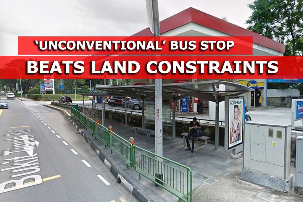 'Unconventional' bus stop beats land constraints in innovative way ...