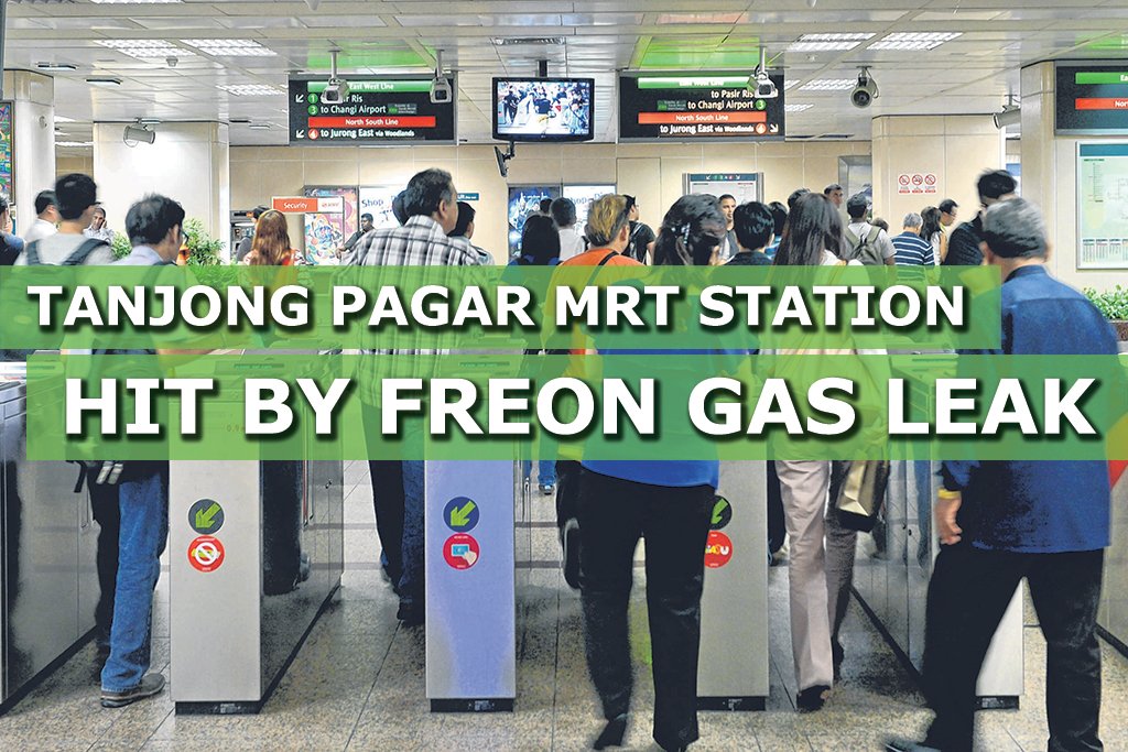 Tanjong Pagar MRT station hit by freon gas leak during morning peak ...