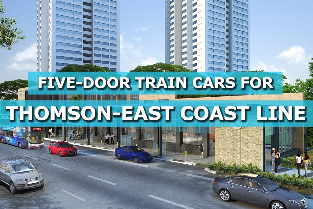 Five-door train cars for Thomson-East Coast Line