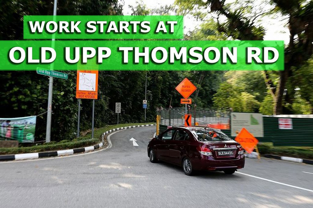 After delay, work starts to develop part of Old Upper Thomson Road ...