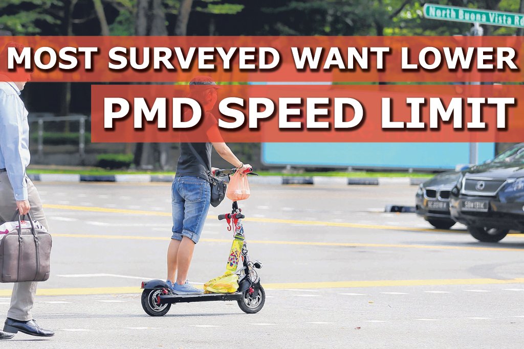 Most surveyed want lower PMD speed limit - Sgcarmart