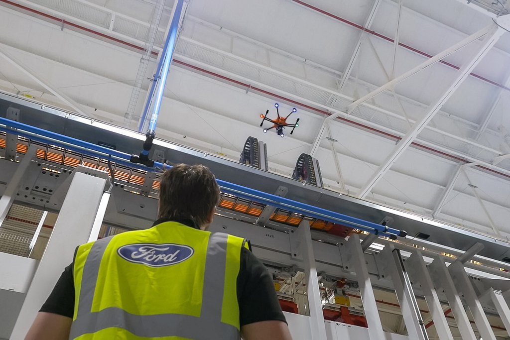 Ford inspection drones keep engine plant workers safely grounded ...