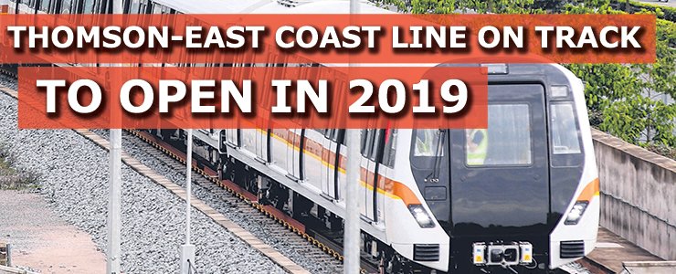 Thomson-East Coast Line on track to open in 2019