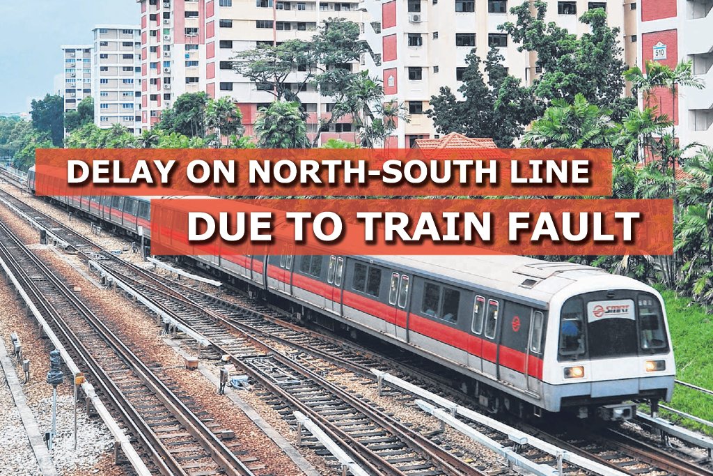 Delay on North-South Line due to train fault at Marsiling MRT station