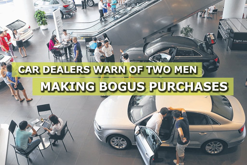 Car dealers warn of two men making bogus purchases - Sgcarmart