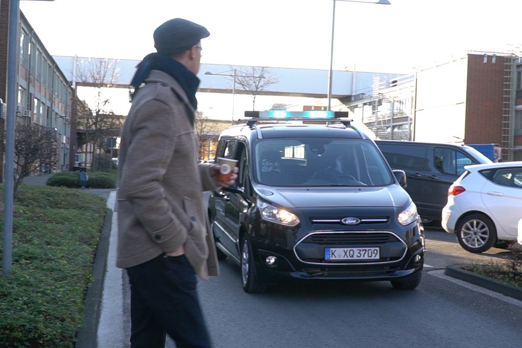 Ford tests light-based visual language for autonomous vehicles