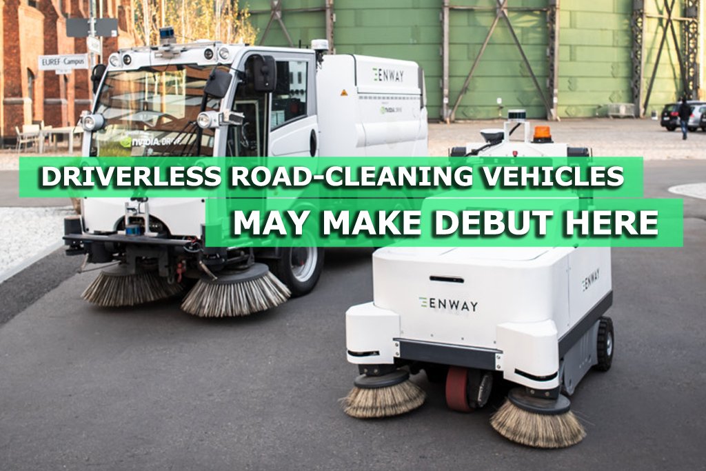 Driverless road-cleaning vehicles may make debut here