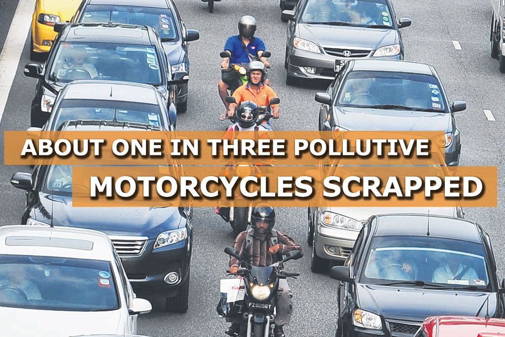 About one in three pollutive motorcycles deregistered
