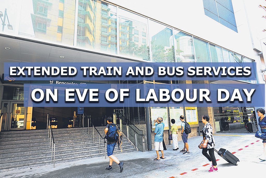 SBS Transit and SMRT extend train, bus services on eve of Labour Day ...