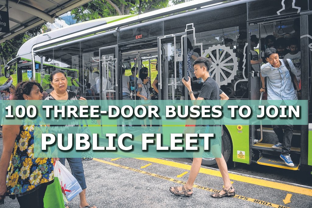 100 three-door buses to join public fleet from next year - Sgcarmart