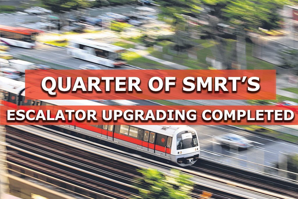 Quarter of SMRT's escalator upgrading completed, most to be done by end ...