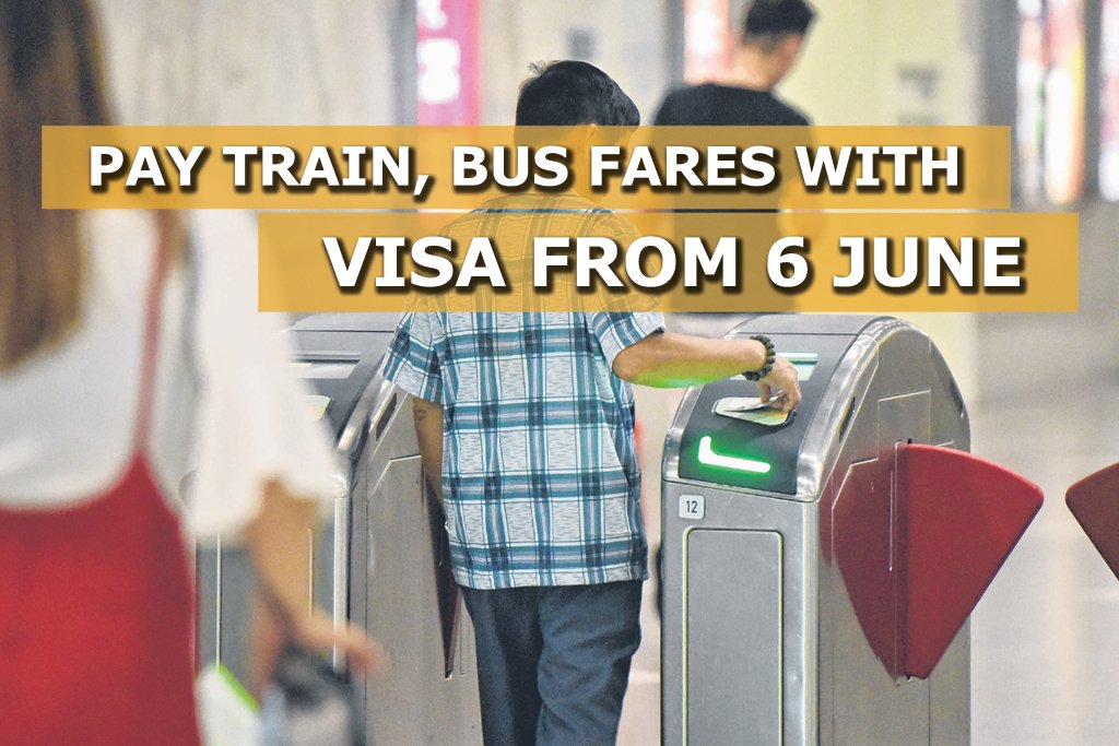 Pay train, bus fares with Visa contactless cards from 6 June