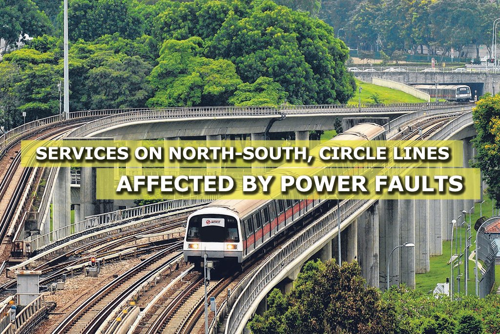Services on North-South, Circle lines affected by power faults - Sgcarmart