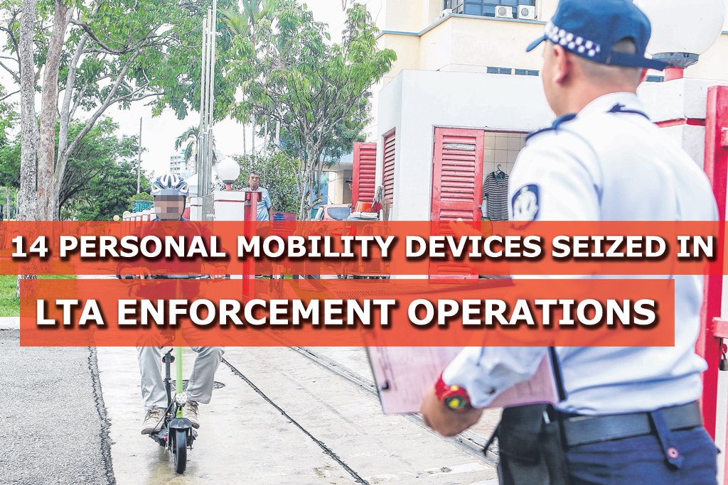 14 personal mobility devices seized in LTA enforcement operations
