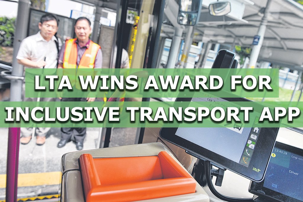 LTA wins award for inclusive bus trip app