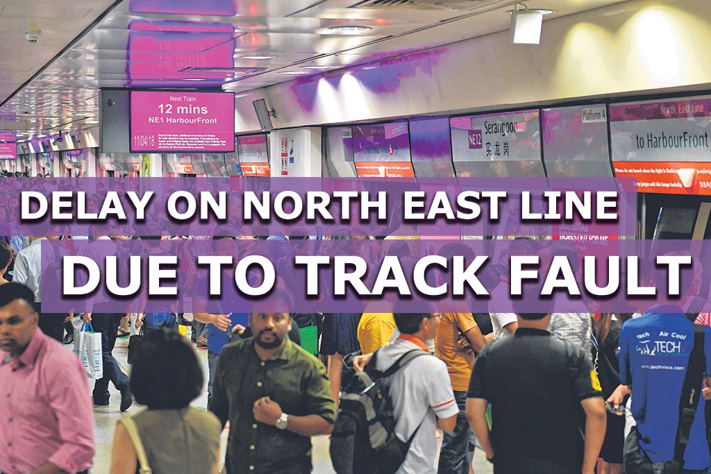 MRT delay on North East Line due to track fault - Sgcarmart