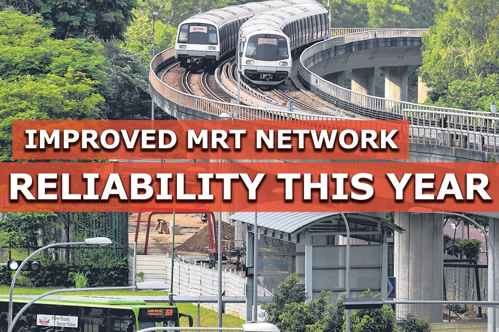 MRT network's reliability continued to improve in first nine months of ...
