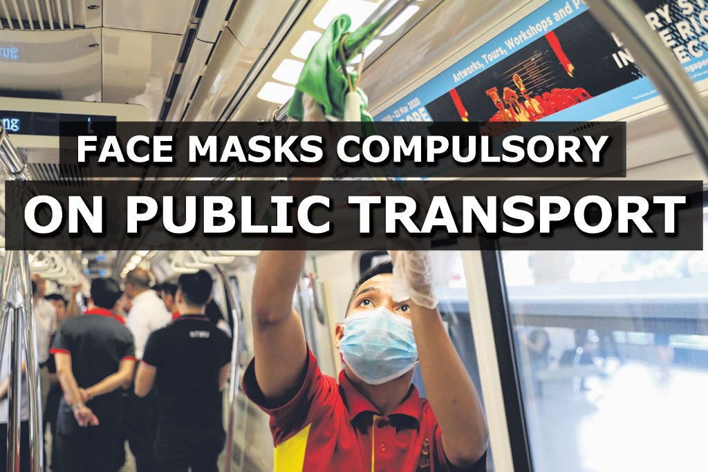 Face masks now compulsory on public transport - Sgcarmart
