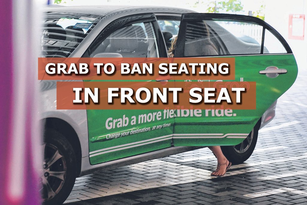 Grab to ban passengers from front seats in rides