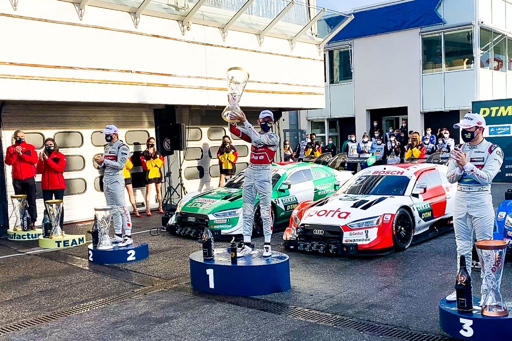 Audi driver Rene Rast wins the 2020 DTM driver's championship