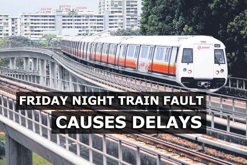 Train fault on North-South Line causes delay on Friday night