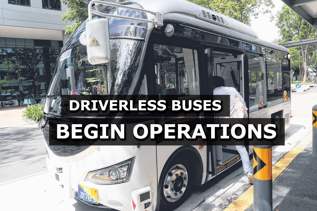 Pay-to-ride driverless buses begin operations in two areas of Singapore