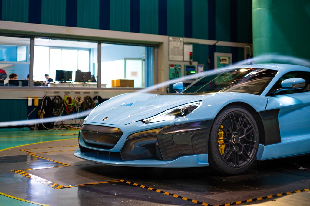 The Rimac C_Two undergoes final aerodynamic tests - Sgcarmart