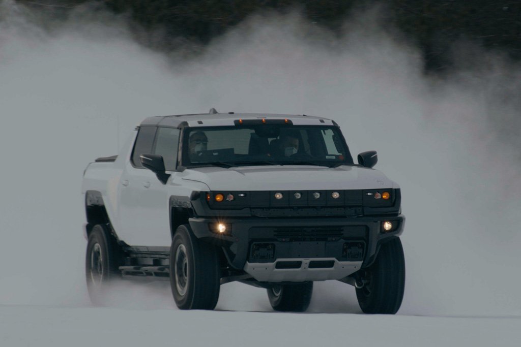 The GMC Hummer EV undergoes cold weather trials - Sgcarmart