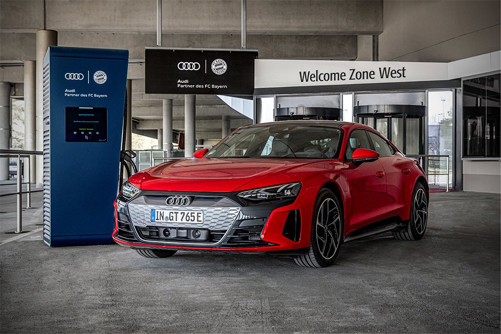 Audi electrifies FC Bayern with charging stations and e-cars - Sgcarmart