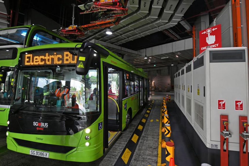 Our latest electric buses get tram-style pantograph charging - Sgcarmart