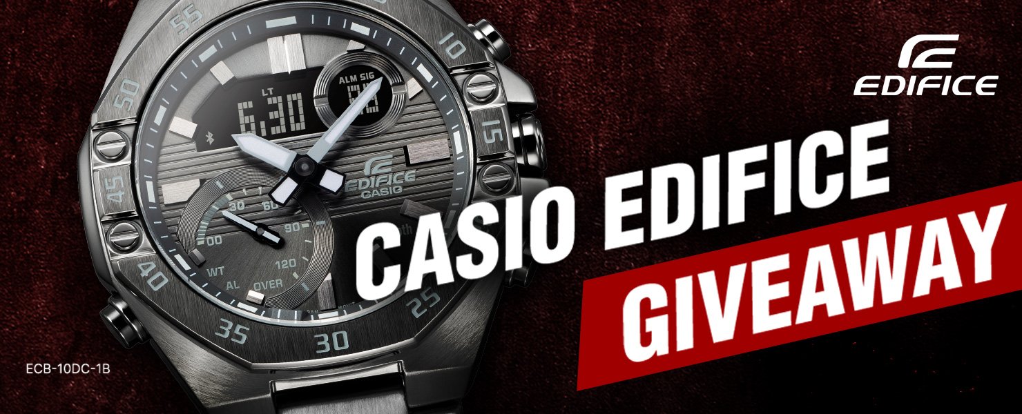 Casio is giving away one Edifice performance metal chronograph